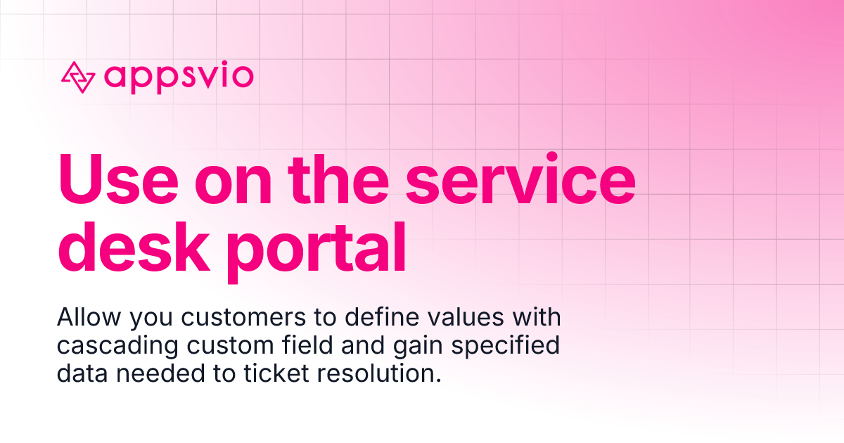 Use on the service desk portal | Appsvio Documentation