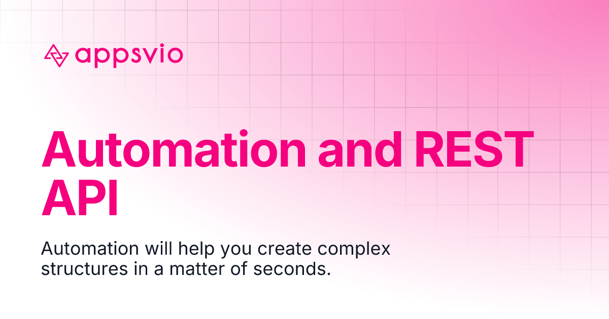 Automation and REST API | Appsvio Documentation