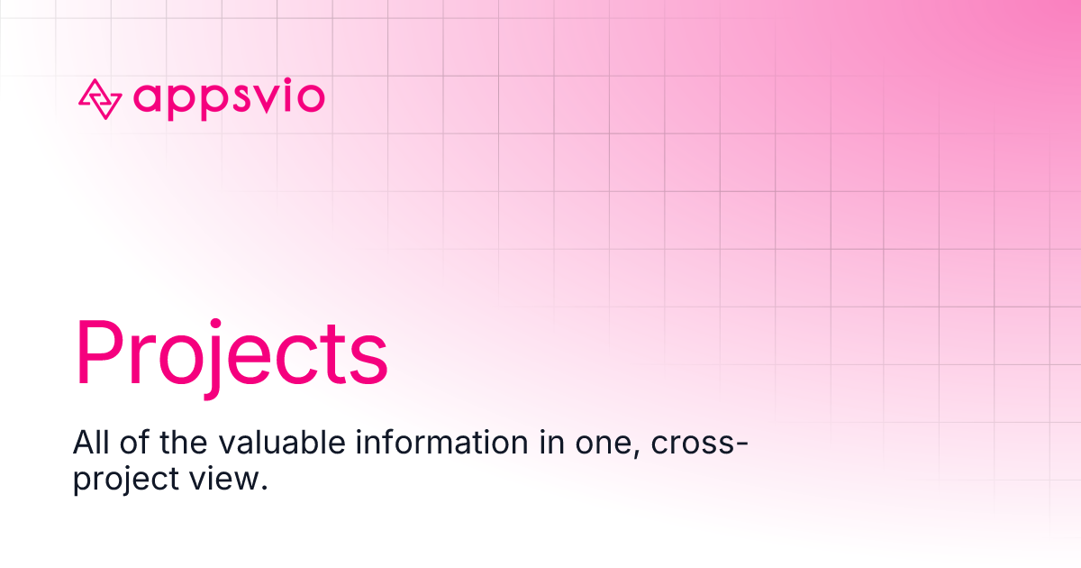 Projects | Perspective | Appsvio Documentation